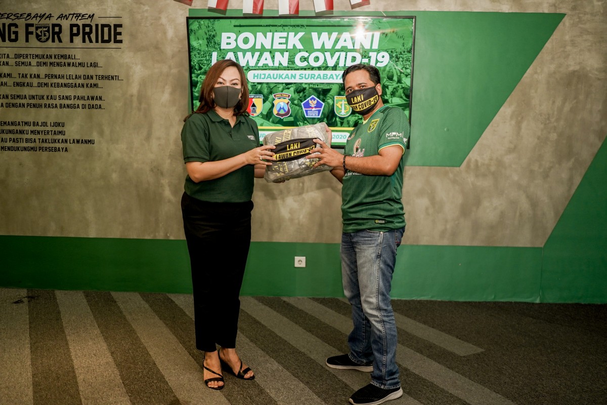 Extra Joss Ikut Sumbang Masker untuk Bonek - Persebaya.id Extra Joss Ikut Sumbang Masker untuk Bonek - Persebaya.id